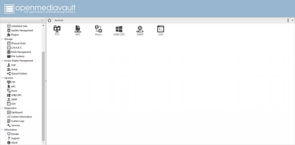 OpenMediaVault 3.0.74, a powerful NAS Operating system