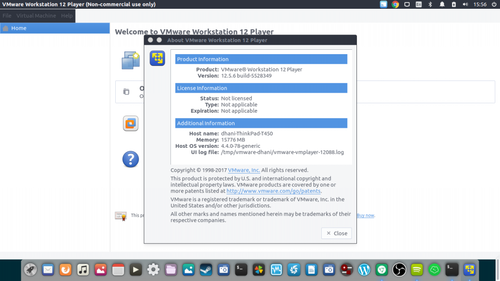 How to install VMware Player 12.5.6 on Ubuntu 16.04 - Manjaro dot site