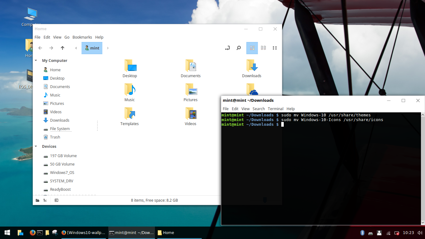 Windows 10 Linux Mint 3 Manjaro Dot Site