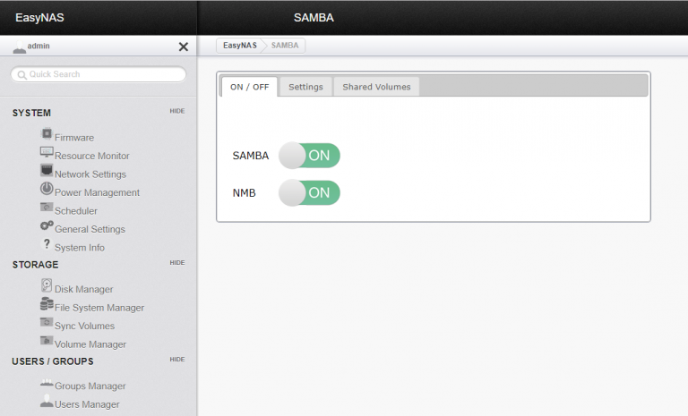 EasyNAS 0.7.2 - A Simple but powerful NAS System for Your Network ...