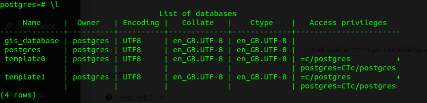 Postgres List Database Manjaro Dot Site