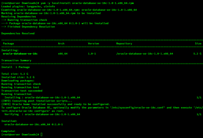 Step By Step Installing Oracle Database 18c On Oracle Linux 76 Manjaro Dot Site 0383