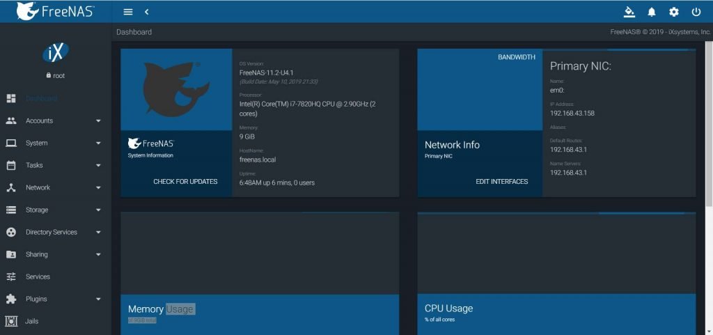 FreeNAS 11.2 - Modern OS for Your Server - Manjaro dot site