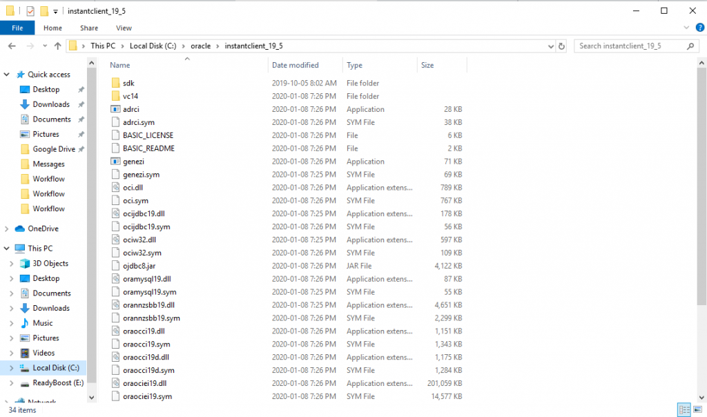 How to Install Oracle Instant Client 19.5 on Windows 10 - Manjaro dot site