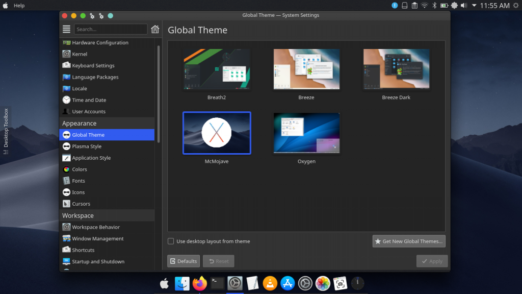 Manjaro KDE 19.0 Looks Like macOS - Manjaro dot site