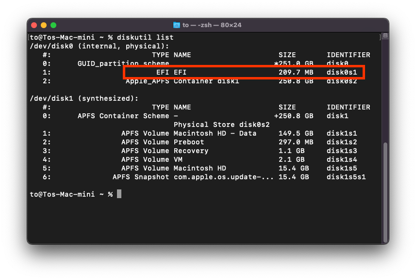 How To Mount Efi Partition On Macos Monterey Manually Manjaro Dot Site